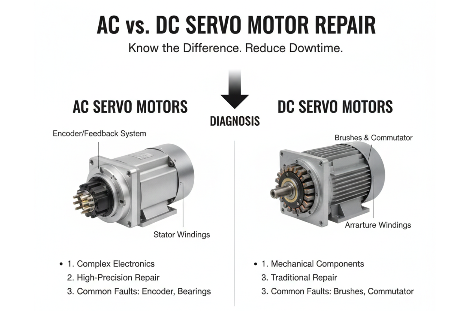 AC Servo Motor Repair vs. DC Servo Motor Repair: Key Differences You N ...